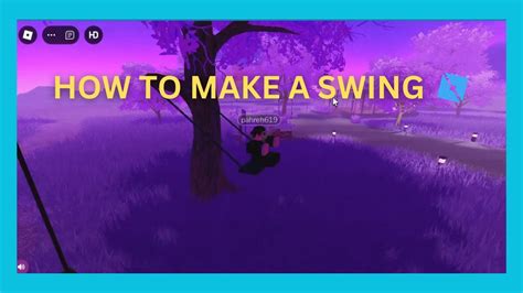 How To Make A Swing Roblox Studio Tutorial Youtube