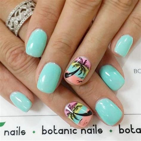 50 Cool Tropical Nails Designs For Your Best Summer Tropical Nail