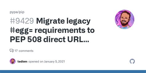 migrate legacy egg requirements to pep 508 direct url specifier