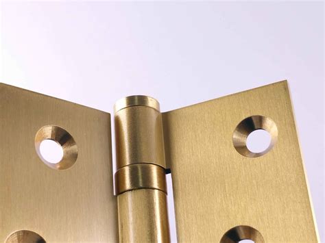 Brass Door Hinges Bearing 4x3 Sb Brushed Gold Oemhinges