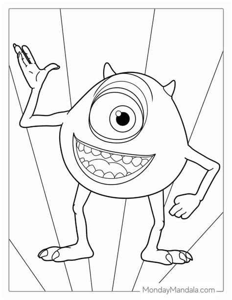 Meet James Sulley Sullivan In Monsters Inc Coloring Page