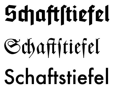 German Black Letter Font