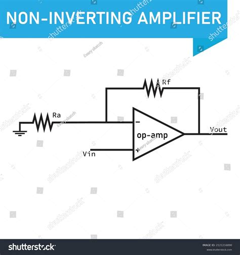 Opamp Noninverting Amplifier Stock Vector Royalty Free Shutterstock