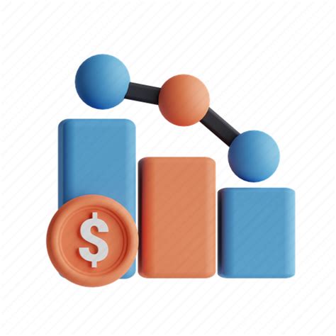 Depreciation Reduction Decrease Chart 3d Illustration Download On