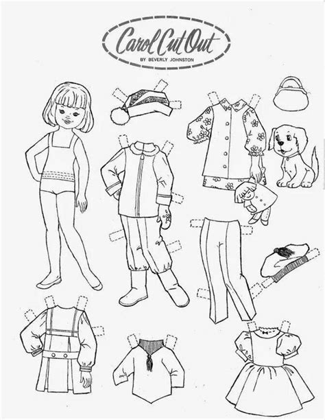 Раскраска Кукла В Одежде 67 фото