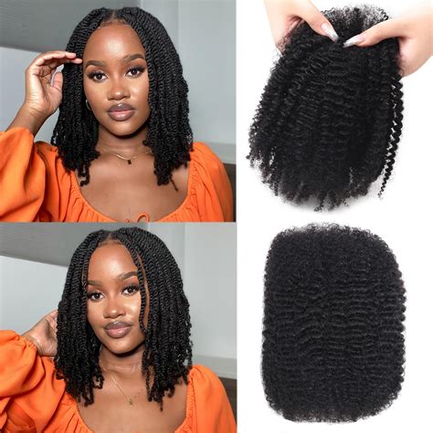 Afro Kinkys Human Hair Bulk 45g±5g Pack Natural Black 100