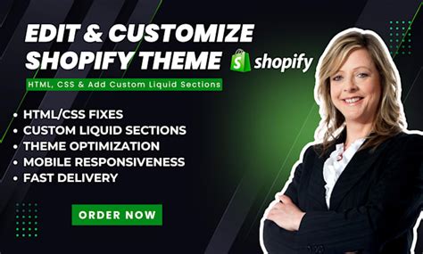 Edit And Customize Shopify Theme Fix Html Css And Add Custom Liquid