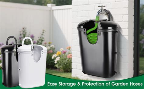 Tryitsbest Garden Hose Holder Pot With Lid Garden Hose