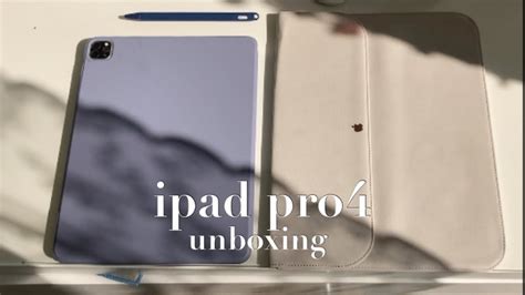 Eng 아이패드 프로 4세대 실버 언박싱 애플펜슬2각인 악세사리 케이스 파우치 펜슬케이스 Ipad Pro 2020 Unboxing Youtube