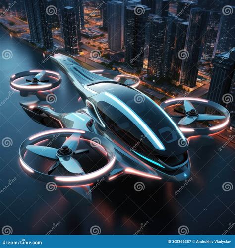 Futuristic Aerial Drones Enhanced With Retrieval Augmented Generation Capabilities Royalty Free