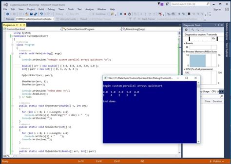 Parallelarrayquicksortdemo James D Mccaffrey