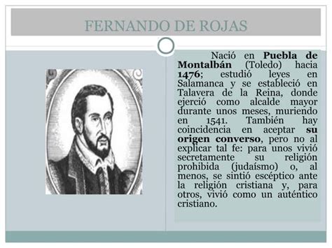 Fernando De Rojas Ppt