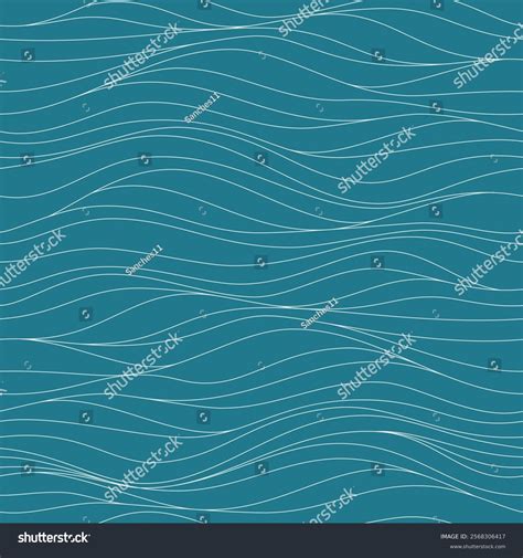 Seamless Wave Pattern Water Waves Wavy Stock Vector Royalty Free 2568306417 Shutterstock