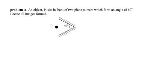 Solved Problem A An Object P Sits In Front Of Two Plane Chegg