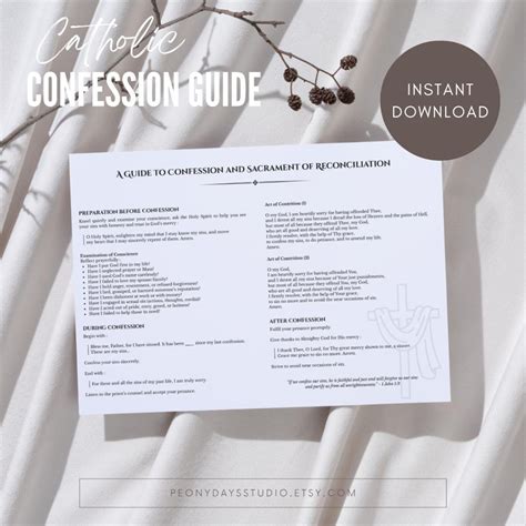 Traditional Catholic Confession Guide Adult Examination Of Conscience