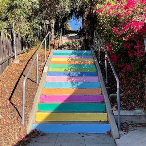La Mesa Rainbow Stairs In La Mesa Ca 8 Photos