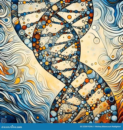 Artistic Image Of The Dna Double Helix Stock Illustration Illustration Of Graphic Gene 333819296