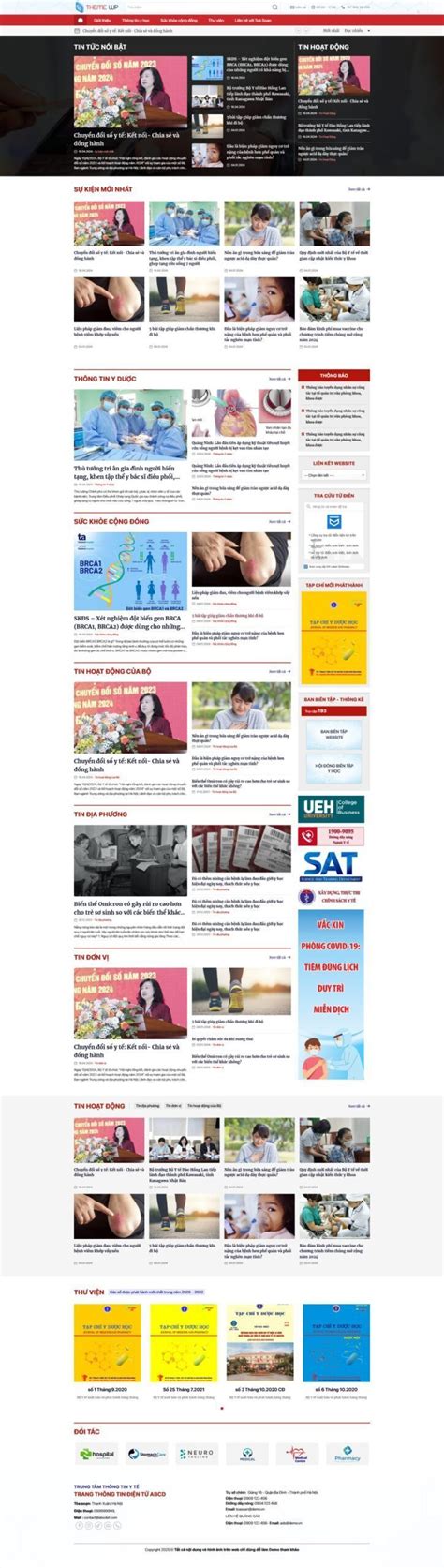 Source Code Mẫu Website Tin Tức Y Tế Chuẩn đẹp 2026 Themevip Source