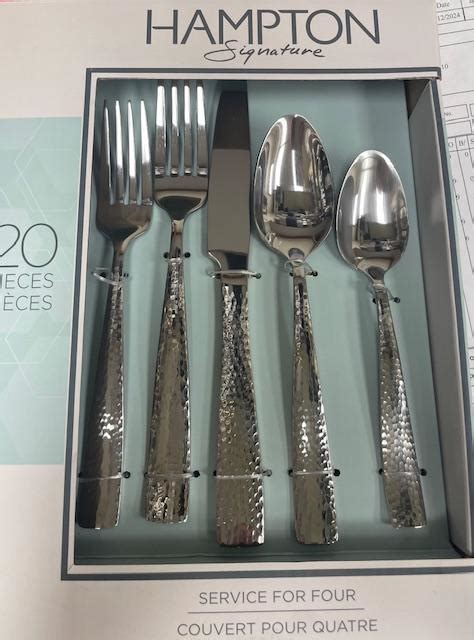 Prestige Hampton Forge Vento Hammered Flatware Set Service For 4