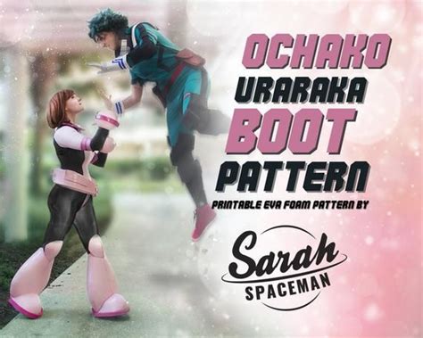 Uraraka Cosplay Boot Pattern My Hero Academia Cosplay Boots Boots Patterns Cosplay Costumes