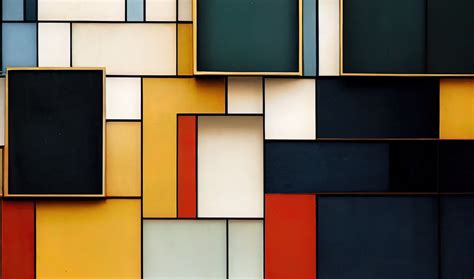 Abstract Rectangles Wall Art Colorful Rectangle Shaped Arts Printable