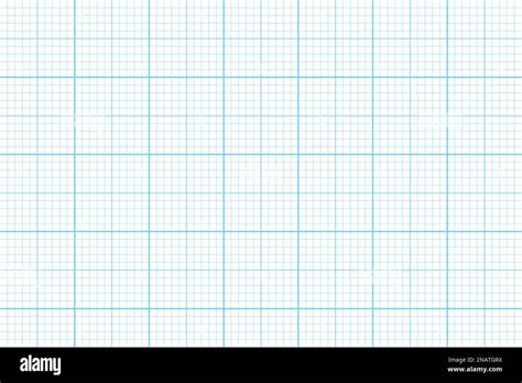 Blue Grid Paper Pattern Checkered Sheet Template For Notebook Page In