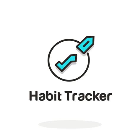 Logo Design For Habit Tracker Minimalistic List Symbol On Clear