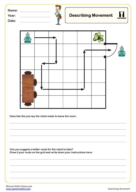 Describing Rotations Fun And Engaging Year 1 Geometry Worksheet