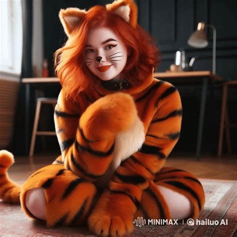 Animated Cute Chubby Ginger Tabby Cat Catgirl By Mysticnitekatt On