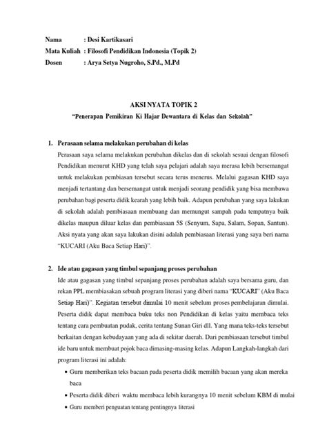 Aksi Nyata Topik 2 Pdf