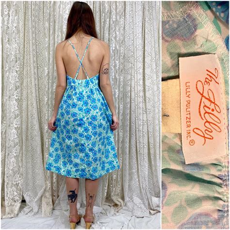 Vintage Lilly Pulitzer 60s 70s Sun Dress •floral Depop