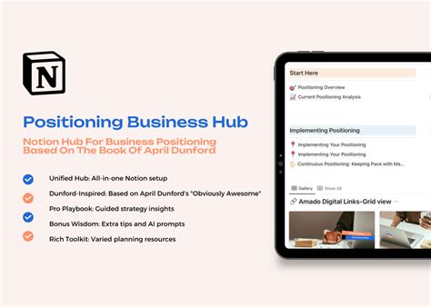 Business Positioning Framework Notion Hub