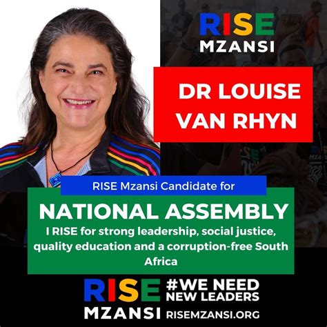 Dr Louise Van Rhyn On Linkedin Weneednewleaders Voterisemzansi 23