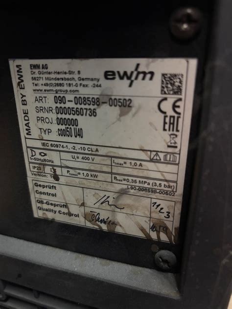 Schweißgerät Ewm Pico Mig 355puls Mwst Ausweißbar In Niedersachsen