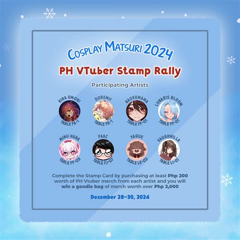 Faac Ph Vtuber Stamp Rally At Cosplaymatsuri2024 📢 Join Our Stamp