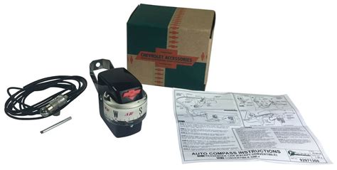 1957 Chevy Accessory Compass With White Face And Red Bowtie