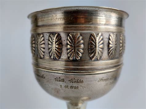 Antique Silver Plated Trophy Chalice Germany 20s Hameln Etsy