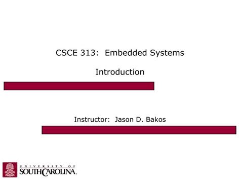 ppt csce 313 embedded systems introduction powerpoint presentation
