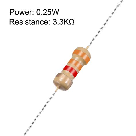 Resistor 3 3k Ohm 1 4 Watt Re24 Faranux Electronics