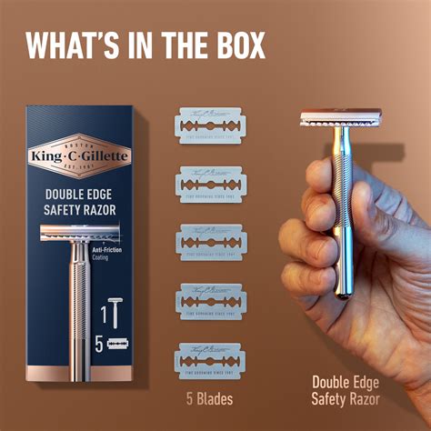King C Gillette Double Edge Safety Razor Precision Shaving