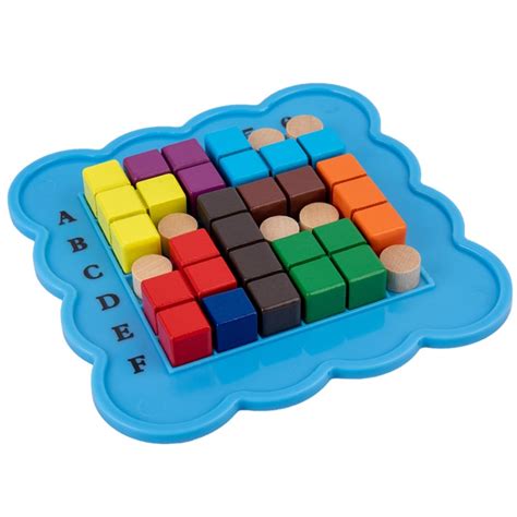 어린이 마법 블록 퍼즐 조기 교육 전투 장난감 더블 플레이어를위한 논리적 사고 게임