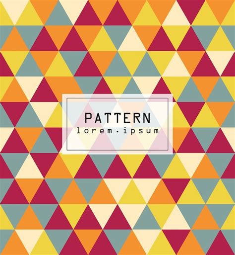 Premium Vector Seamless Triangle Pattern Background