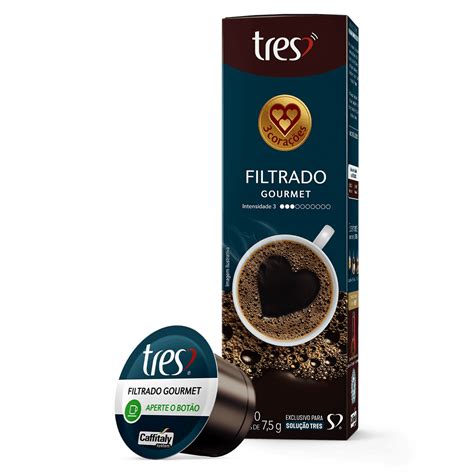 Cápsula De Café Filtrado Gourmet Tres 3 Corações
