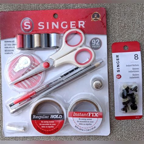 Singer Sewing Other Singer Sewing Hemming Kit With Instant Emergency Button Replacements 0pc