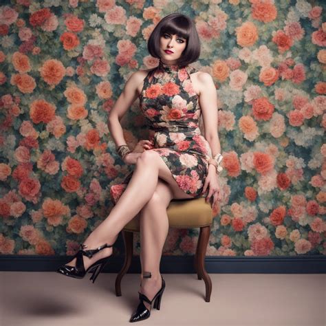 Crossdresser Boi In Mutlifloral Dress French Bob By Jensissy On Deviantart