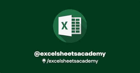 excelsheetsacademy instagram tiktok linktree