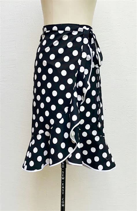Flounce Wrap Skirt Pattern All Year Elegant Dressing So Sew Easy