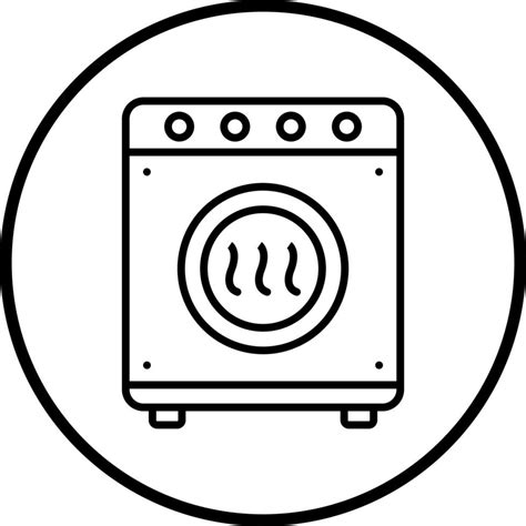 Drying Machine Vector Icon Style 22112217 Vector Art At Vecteezy