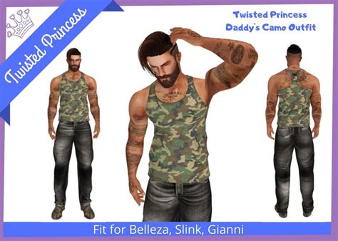 Second Life Marketplace Tp Daddys Camo Outfit