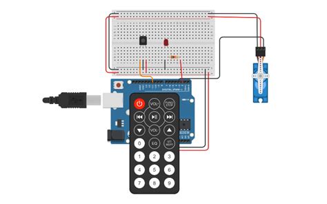 Circuit Design Ir With Servo Tinkercad